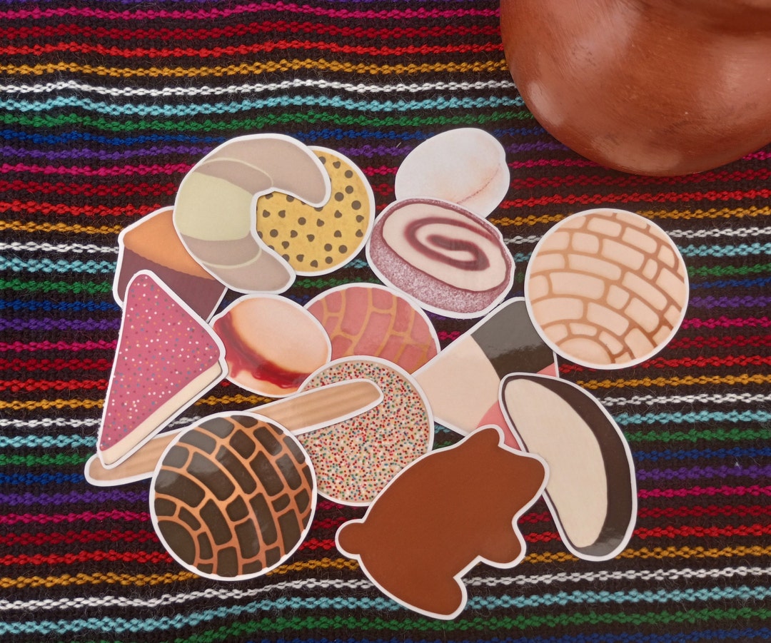 Pan Dulce Pan Dulce Mexicano Mexican Bread Sticker Pack 15 Stickers - Etsy