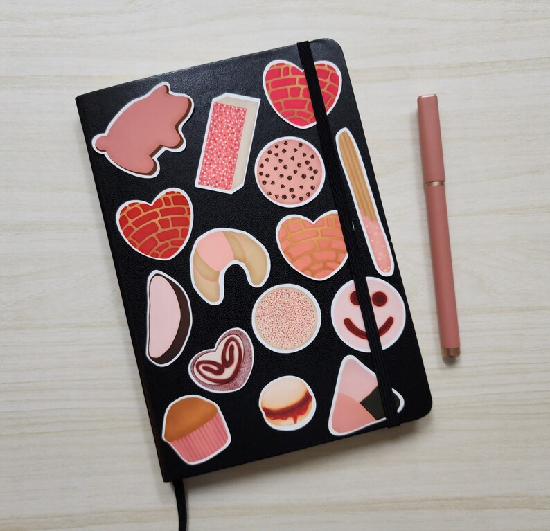 Pan Dulce Valentines Day Themed Stickers Pan Dulce Mexicano Mexican ...