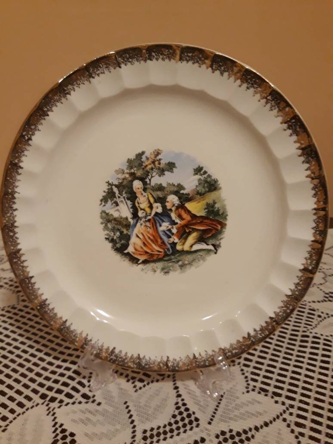 Vintage Romance Scene Plate by Cronin China Co. Minerva Ohio - Etsy
