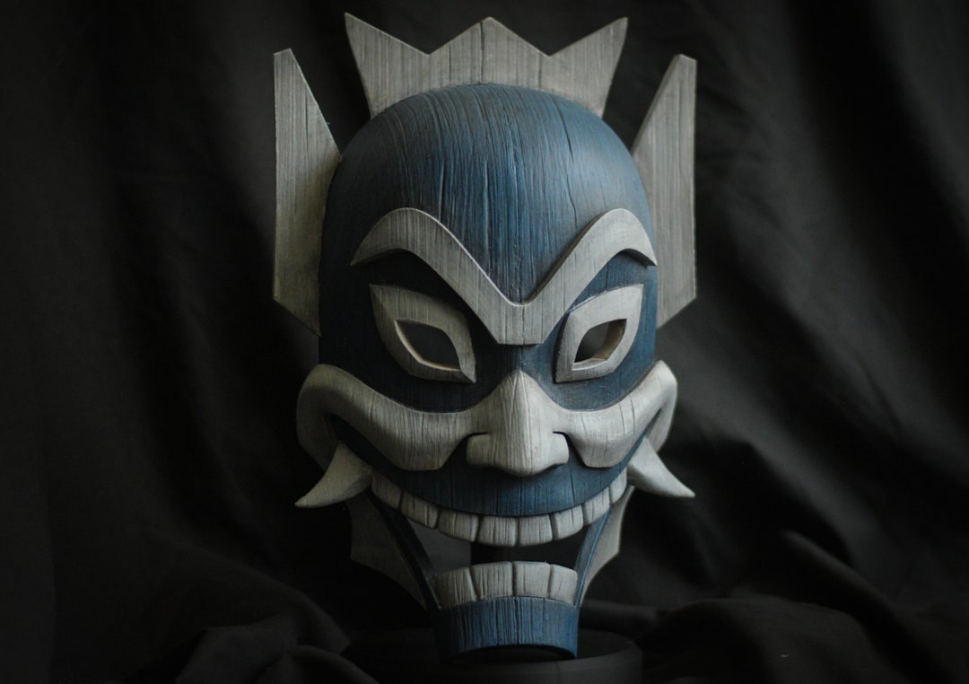 Blue Spirit Zuko Mask Avatar Wood Filament 3D Printed Raw/painted ...