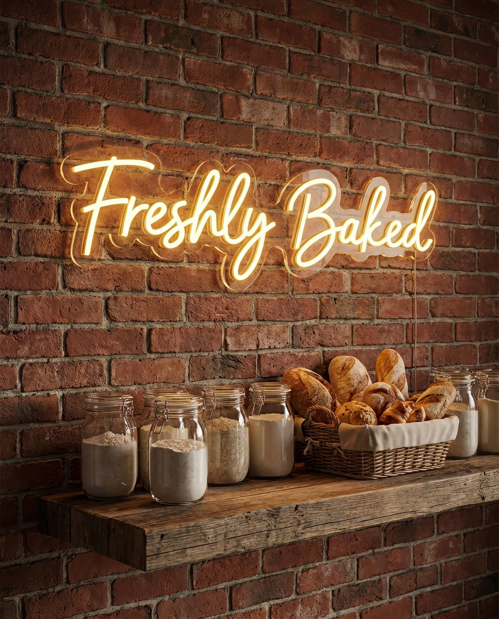 Pantry Neon Sign | Kitchen Organization Decor | Farmhouse Wall Art ...