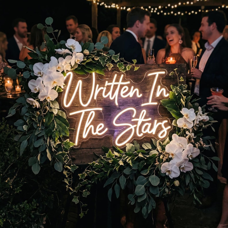 Personalized Event Backdrop Light - Custom LED Neon Sign for Balloon ...