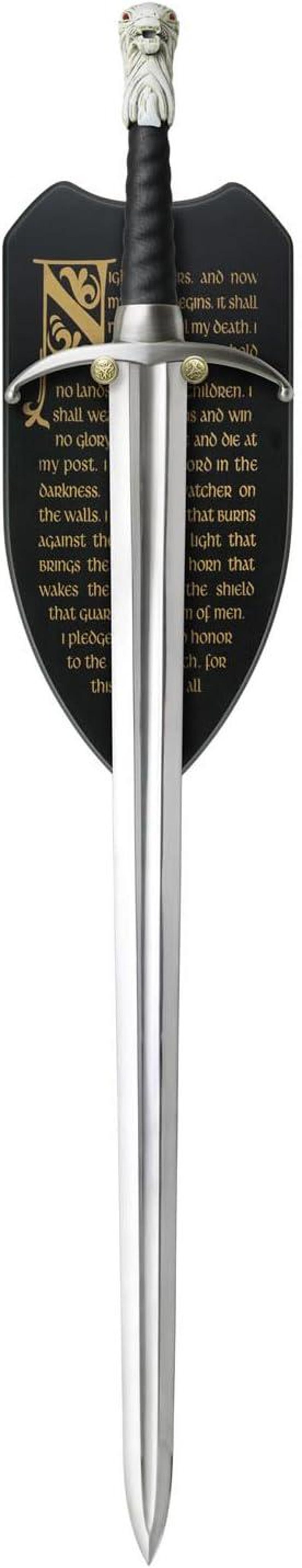 Long Claw Sword Jon Snow Replica Sword With Wall Plaque, Real Viking ...