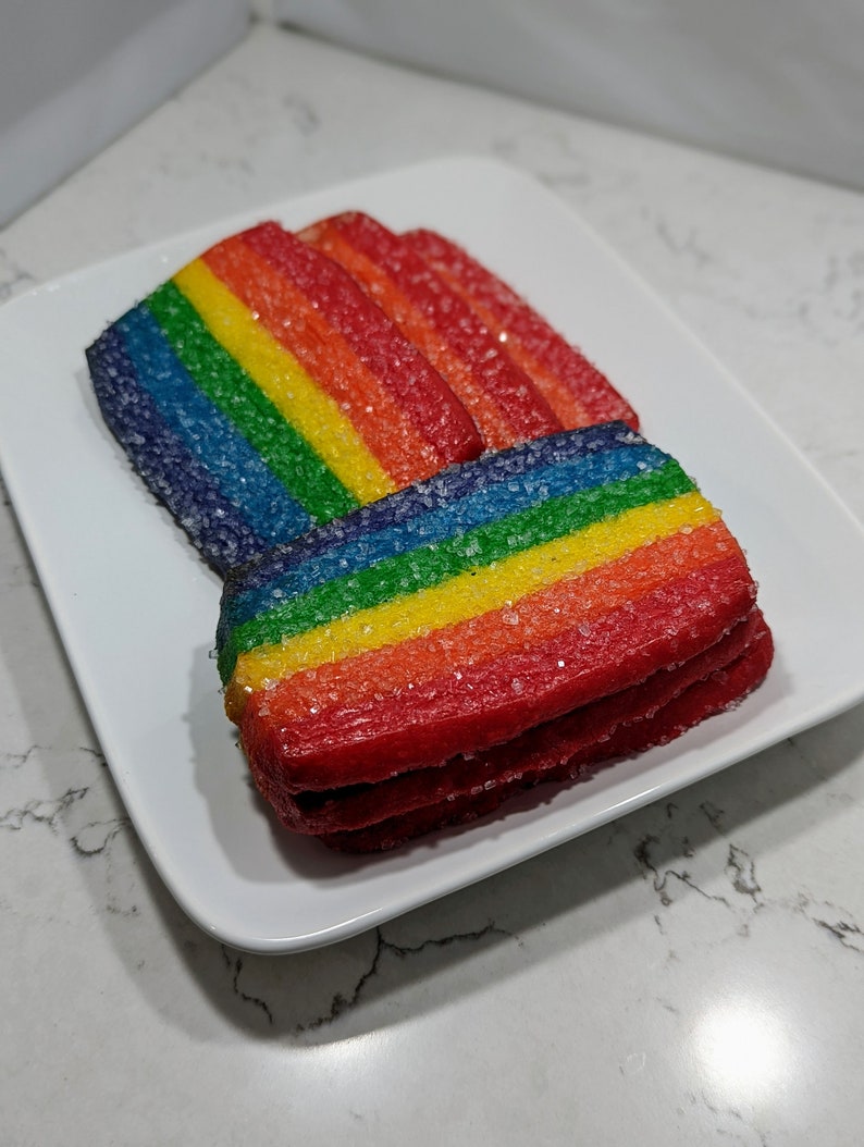 Specialty LGBTQ Sparkling Pride Flag Sugar Cookies One Dozen - Etsy