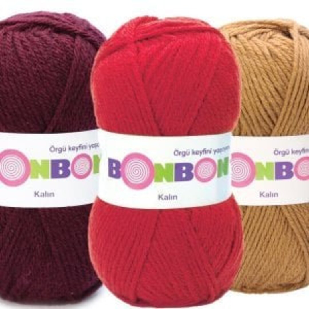 NAKO BONBON KALIN, %100 Acrylic Yarn, Crochet Yarn, Shawl Yarn, Home ...