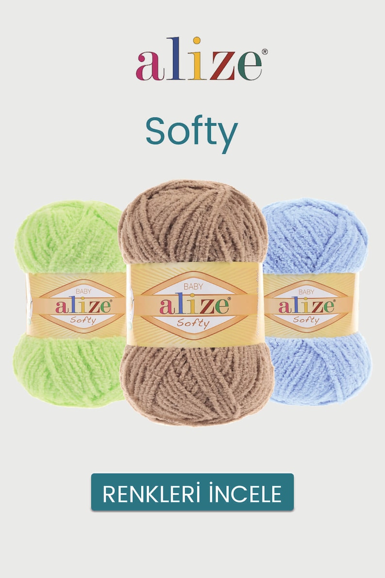 Alize Softy Baby Yarn Soft Yarn Baby Products Baby - Etsy