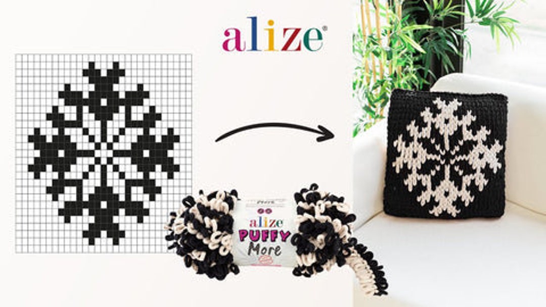 Alize Puffy More, Turkish Yarn, Knitting Pattern, %100 Micropolyester ...
