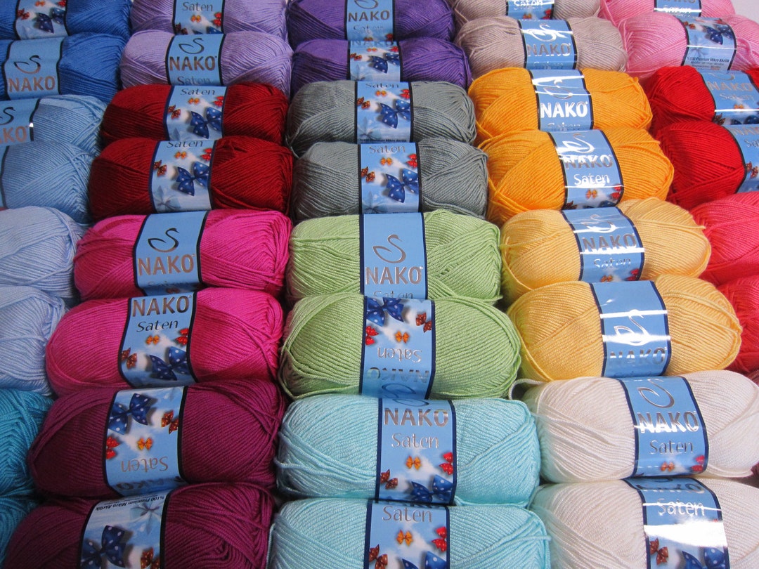 Nako Saten, Baby Yarn, Soft Yarn, 100% Premium Micro Acrylic, Cardigan ...