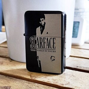 Vintage Engrave Scarface Al Pacino Cigarette FREE ENGRAVE Windproof ...
