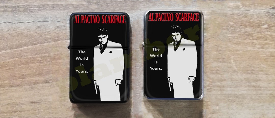 Handmade Vintage Scarface Al Pacino Handicraft Windproof FREE ENGRAVE ...