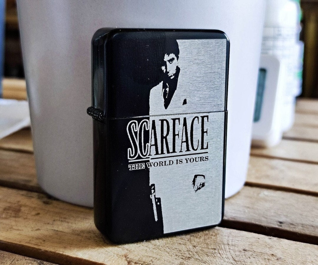 Vintage Engrave Scarface Al Pacino Cigarette FREE ENGRAVE Windproof ...