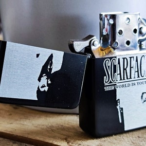 Vintage Engrave Scarface Al Pacino Cigarette FREE ENGRAVE Windproof ...