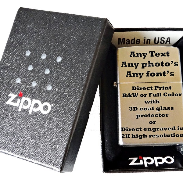 Custom Zippo - Etsy