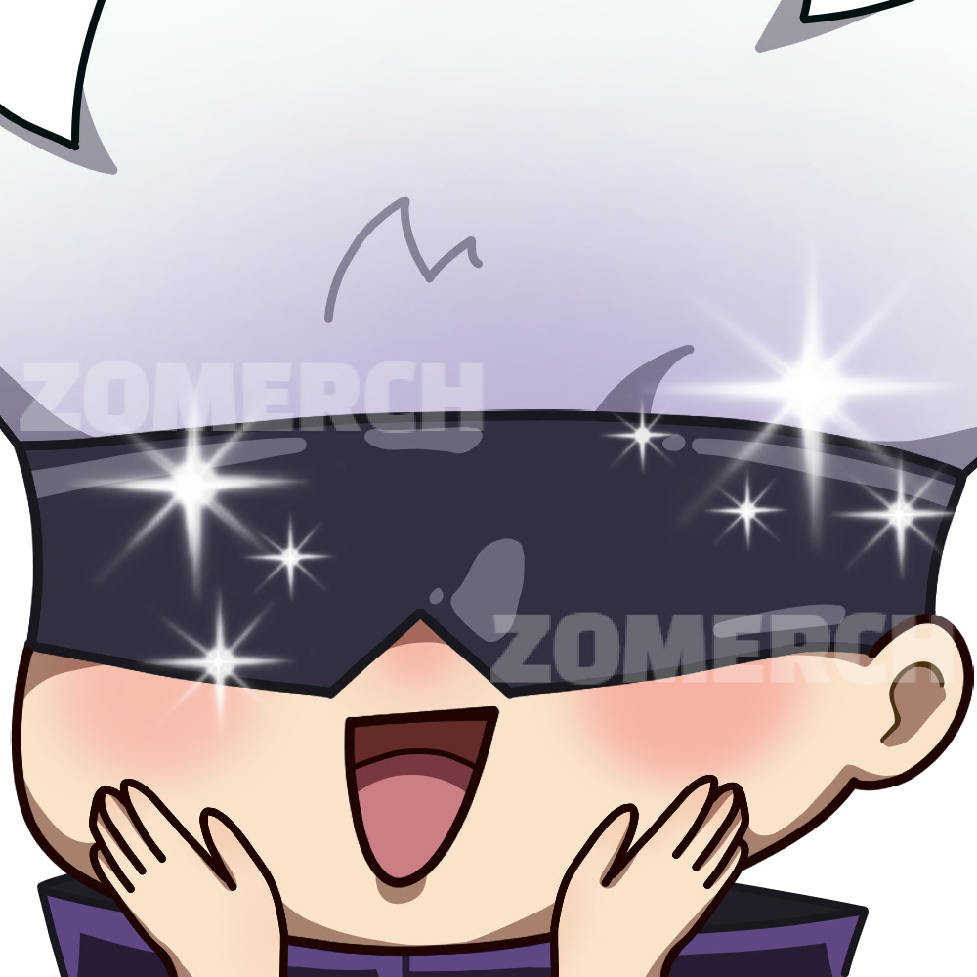 Gojo Satoru Emotes Twitch Discord Youtube | Etsy Australia