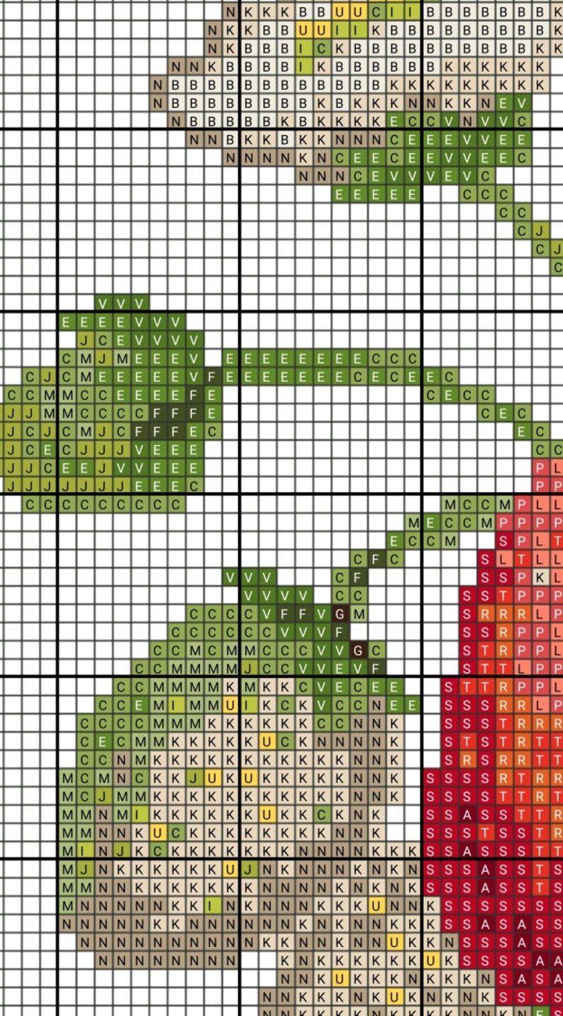 Strawberry Cross Stitch, Cross Stitch Pattern, Xstitch Pattern, Fruits ...