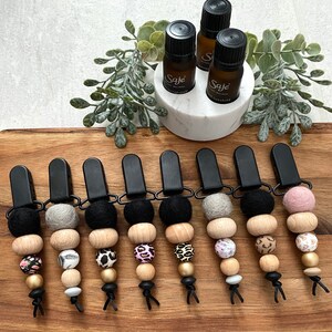 Car Charms Vent Clip Diffusers Jewelry Essential Oil Diffusers Wool Car ...