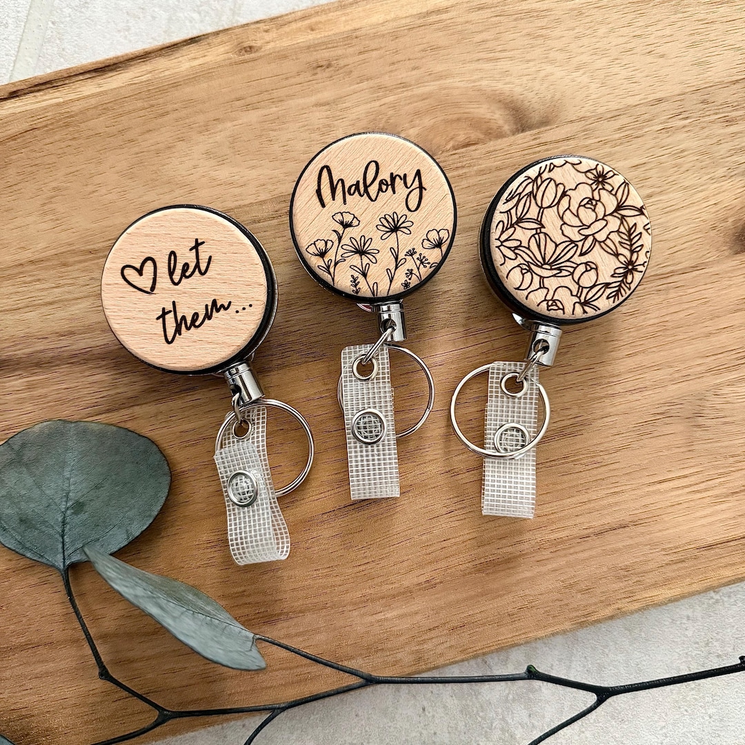 Heavy Duty Metal Badge Reels | BELT CLIP Style | Metal Wire | Custom ...
