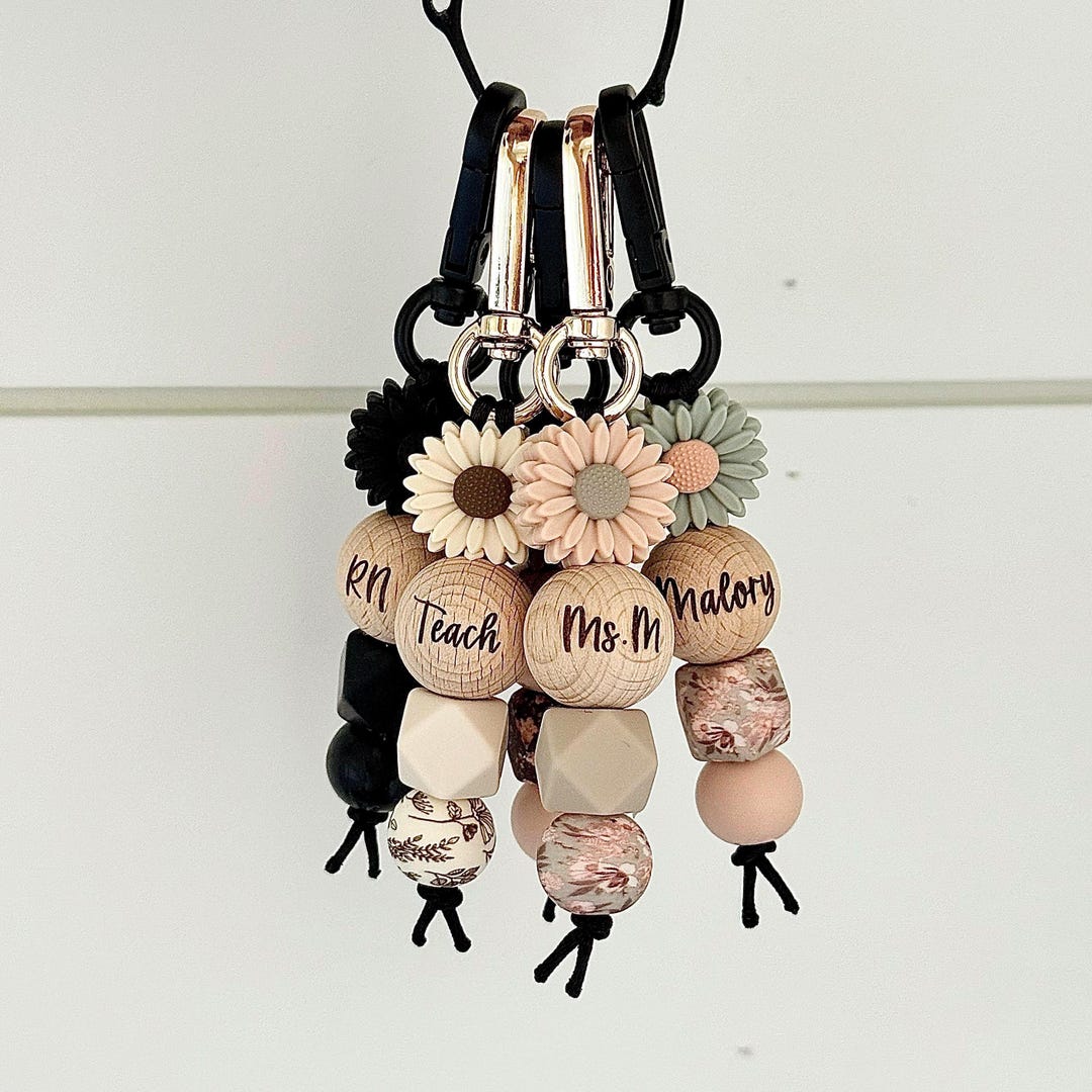 Custom Keychains | Name | Cute Custom Teacher Gifts | Nurse | RN ...