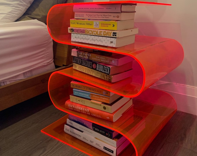 Acrylic Wave Bookcase - Etsy
