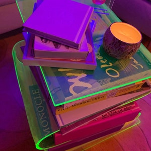 Groovy Acrylic Wave Bookcase theyre Back & Better Than Ever - Etsy