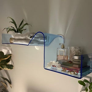 Fluorescent Acrylic Wave Shelf - Etsy