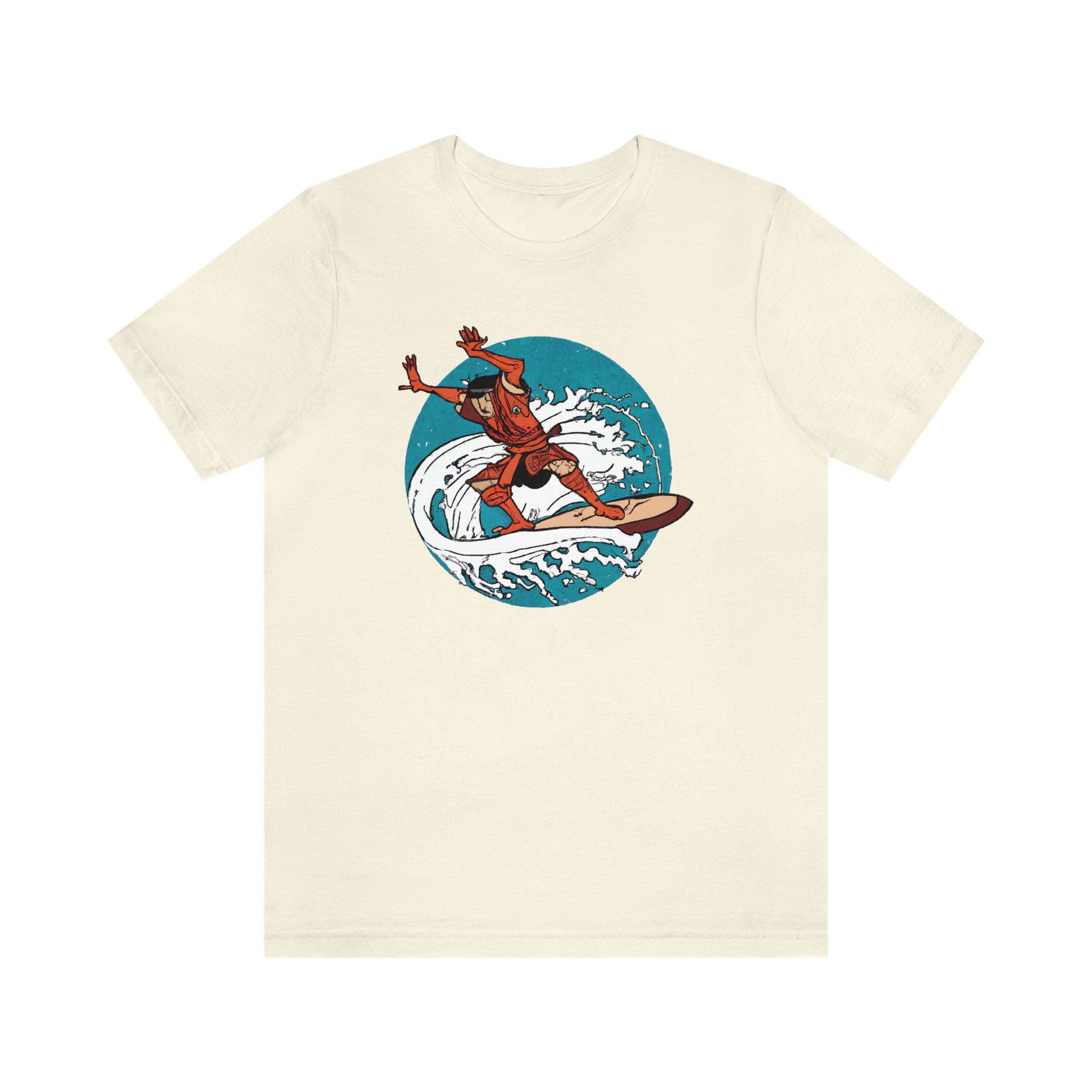 Ukiyo-e Samurai Surfer Tee | Unique Japanese Art & Surf Fusion T-shirt ...