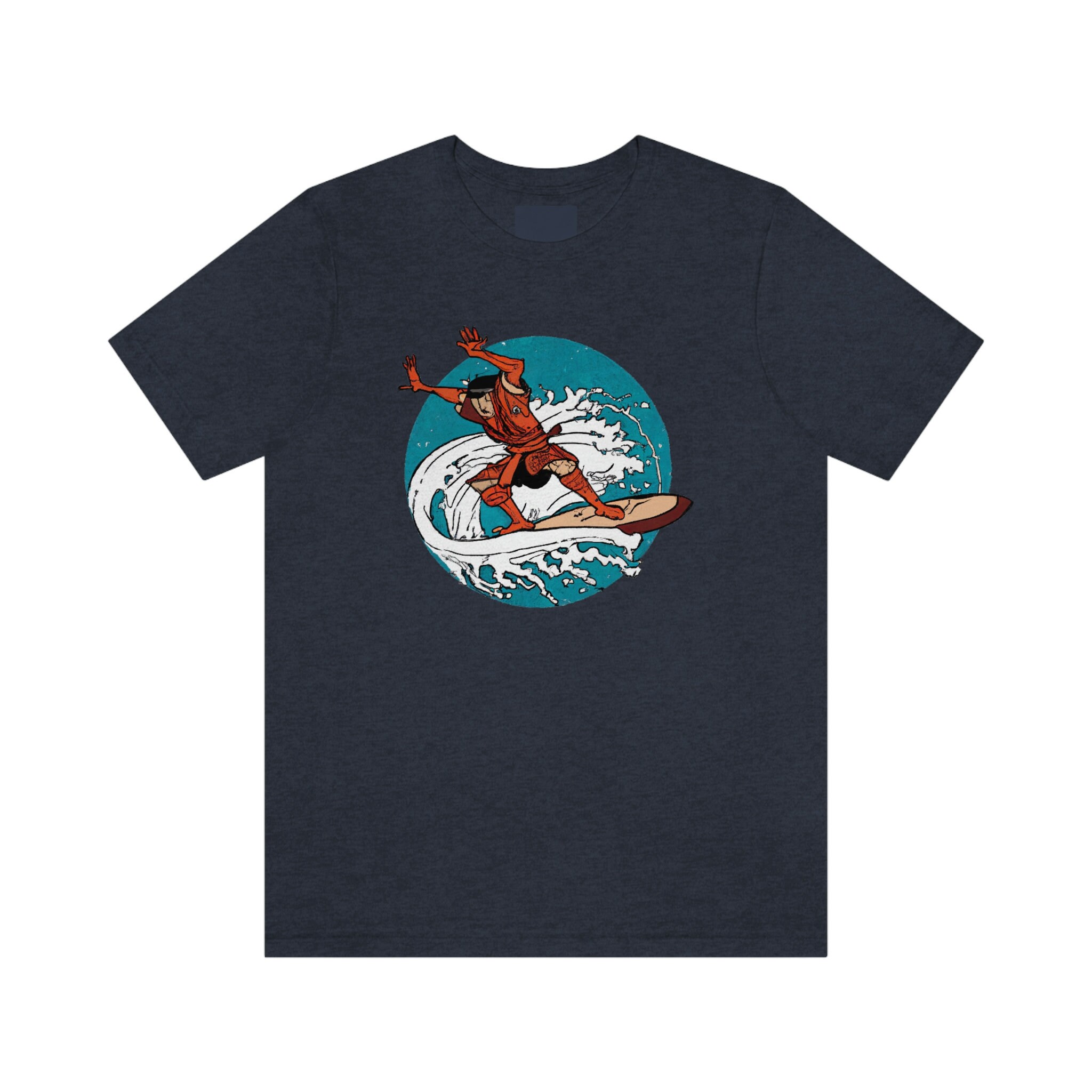 Ukiyo-e Samurai Surfer Tee | Unique Japanese Art & Surf Fusion T-shirt ...