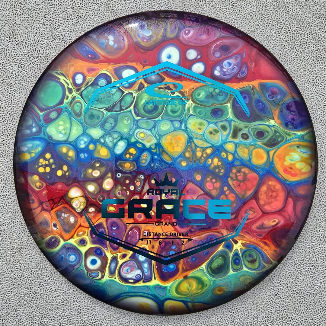 Latitude 64 Royal Grand Grace - Custom Dyed Disc Golf Distance Driver ...