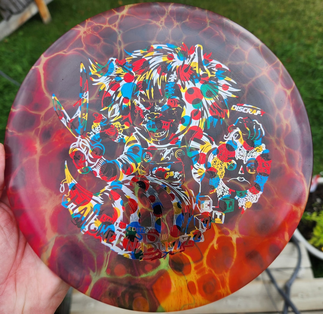 Discraft Halloween 2022 Glow Buzzz Custom Dyed Disc Golf Midrange ...