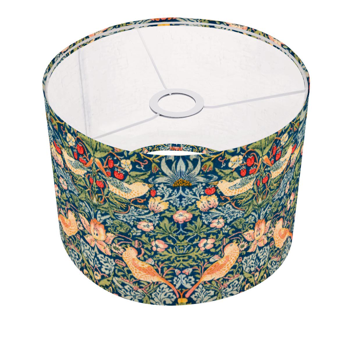 William Morris Floor Lamp: Strawberry Thief Print Linen Lampshade ...