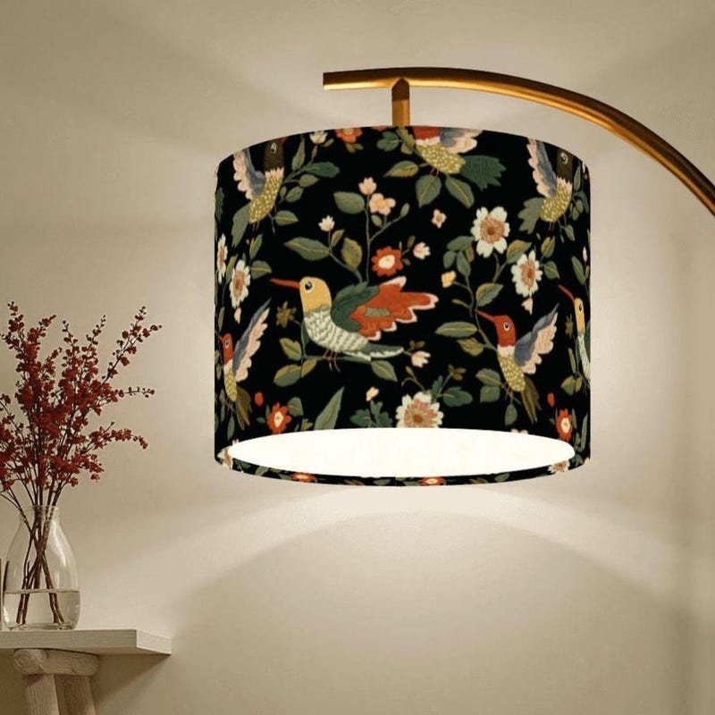 Embroidered Lamp Shade - Etsy