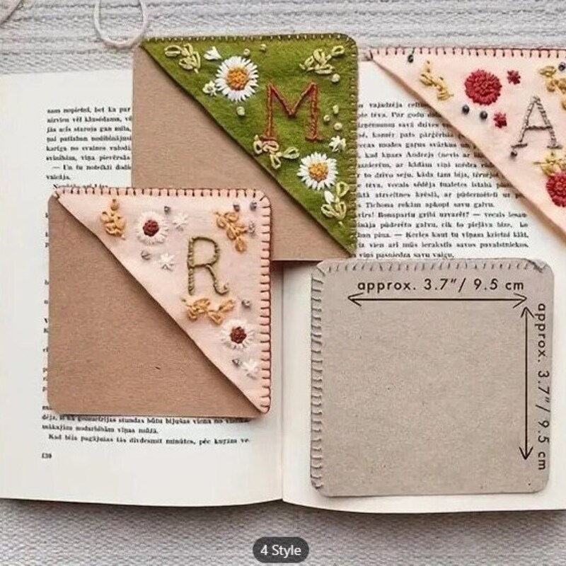 Monogrammed Bookmark - Etsy