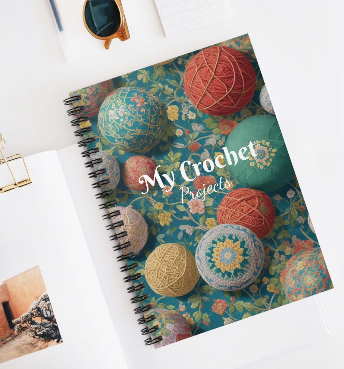 Crochet Project Book Crochet Journal Planner Spiral Notebook Gift for ...