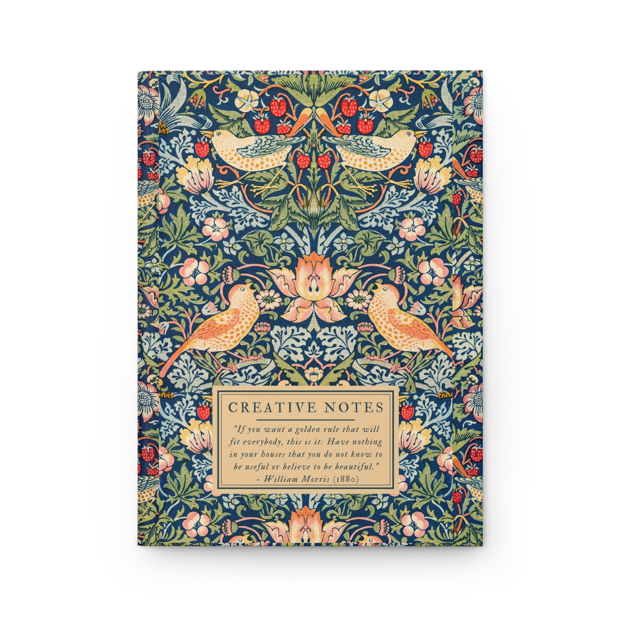 William Morris Journal Strawberry Thief Writing Journal Hardcover Lined ...