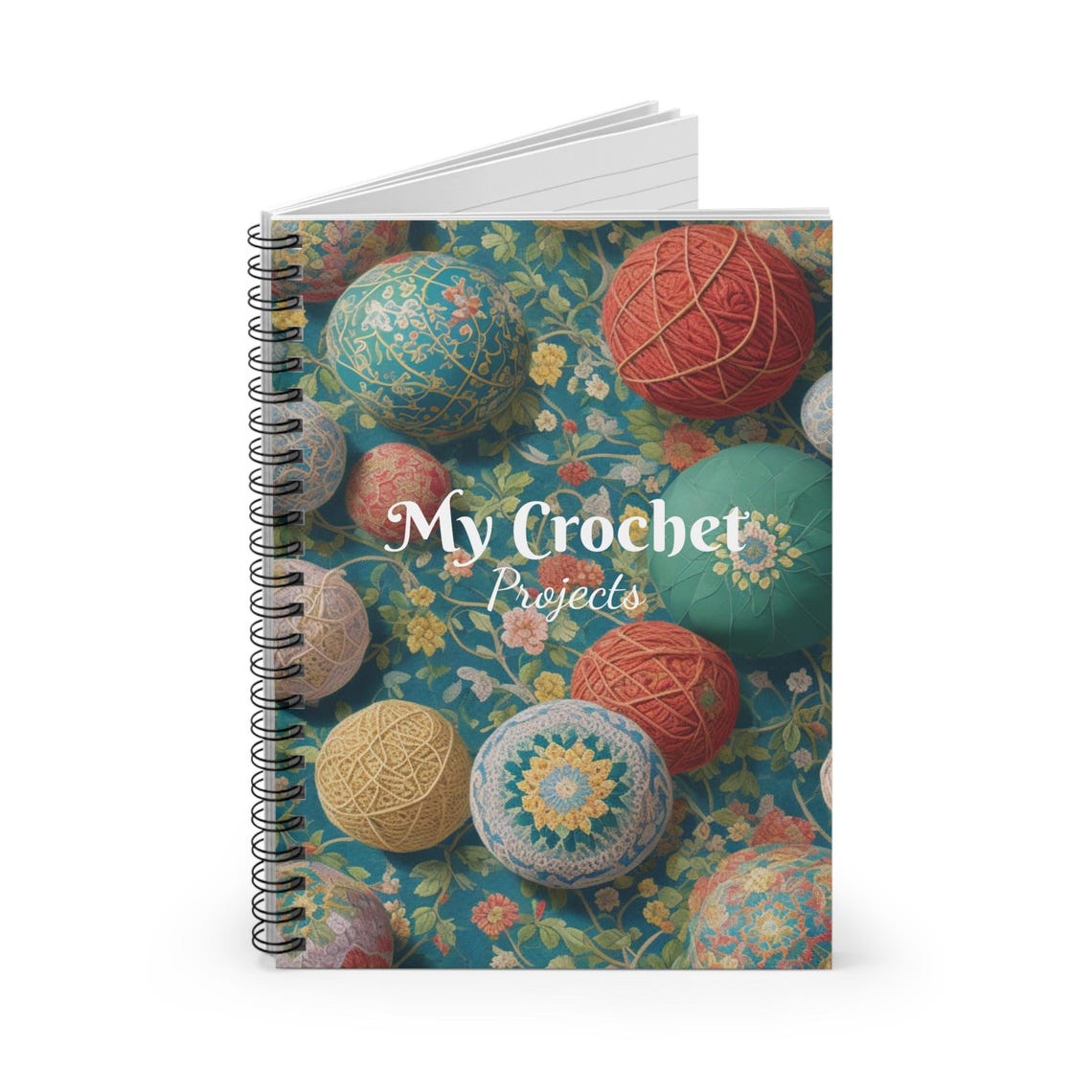 Crochet Project Book Crochet Journal Planner Spiral Notebook Gift for ...