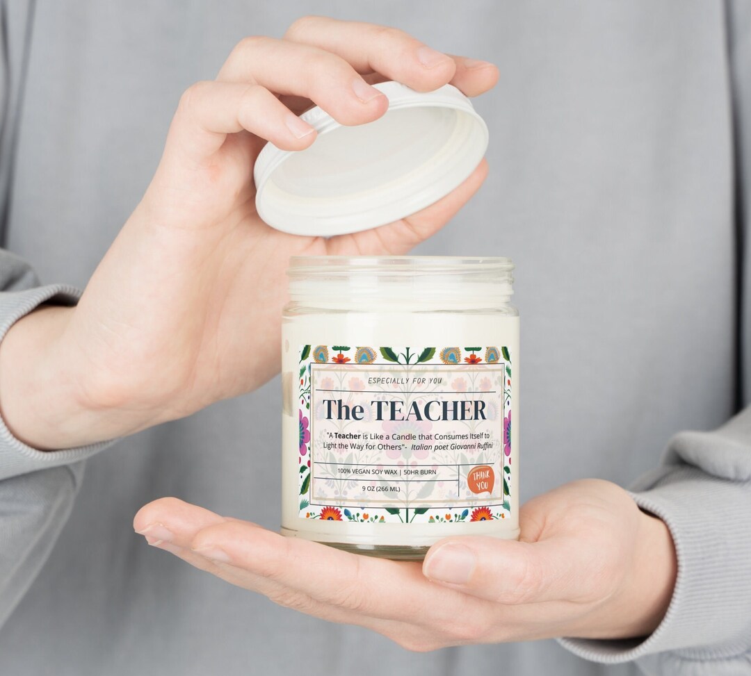 Teacher Gift Candle Thankyou for Teaching Teachers Gift From Student ...