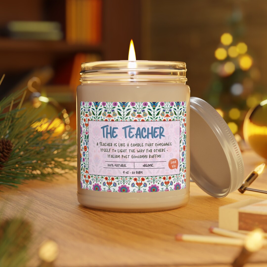 Teachers Gift Candle Thanking for Teaching Teachers Gift From Student ...