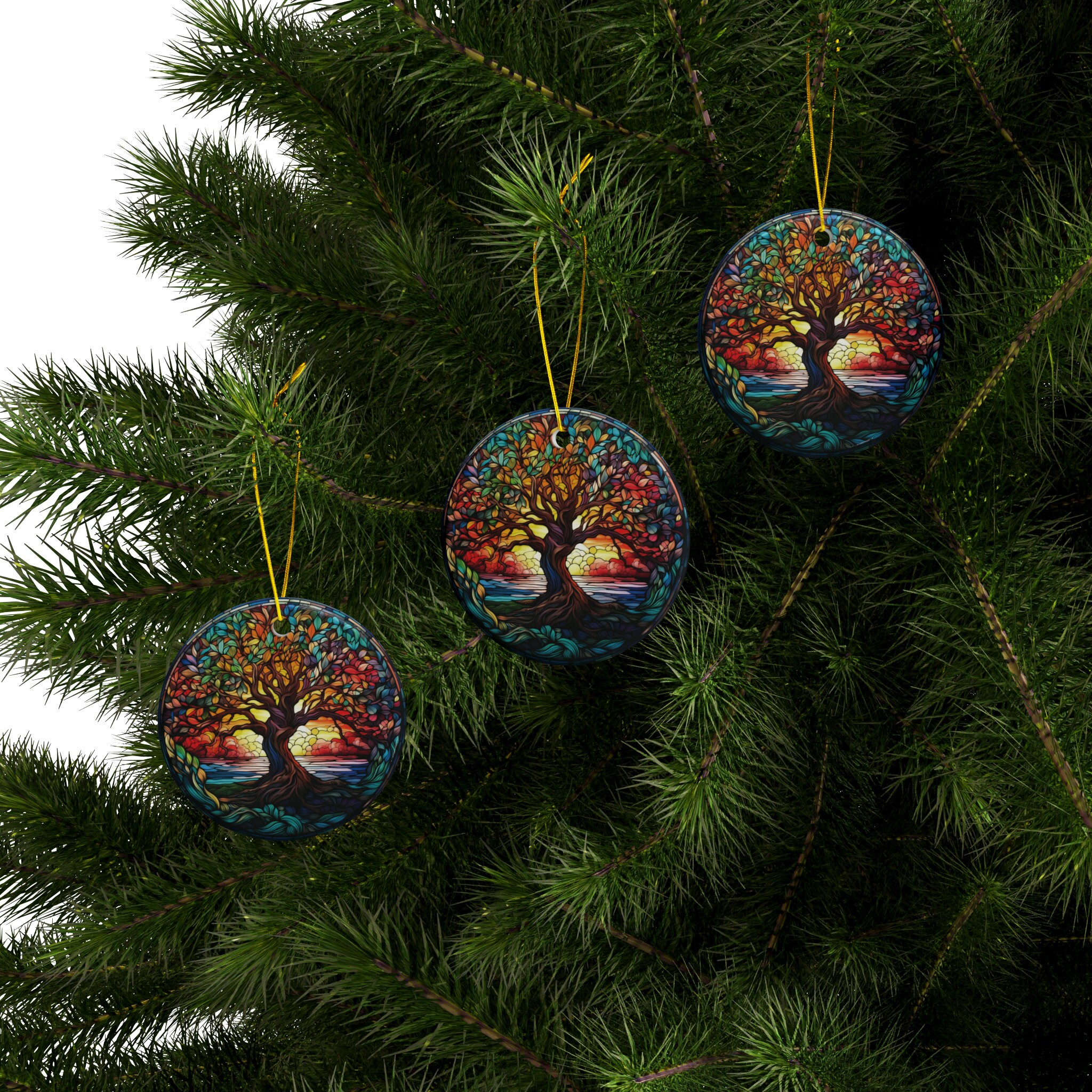Tree of Life Ornament Ceramic Ornaments 1pc, 3pcs, 5pcs, 10pcs Bundle ...