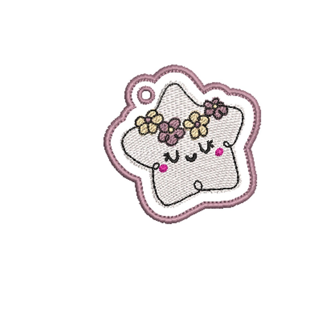 Sleepy Star Embroidery Design File - Etsy