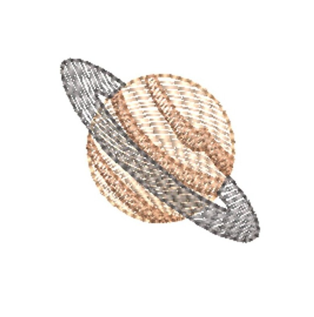 Saturn Planet: Embroidery Design File - Etsy