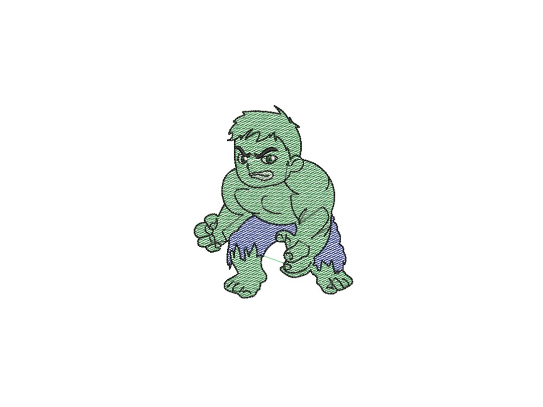 Cartoon Hulk Embroidery Design File - Etsy