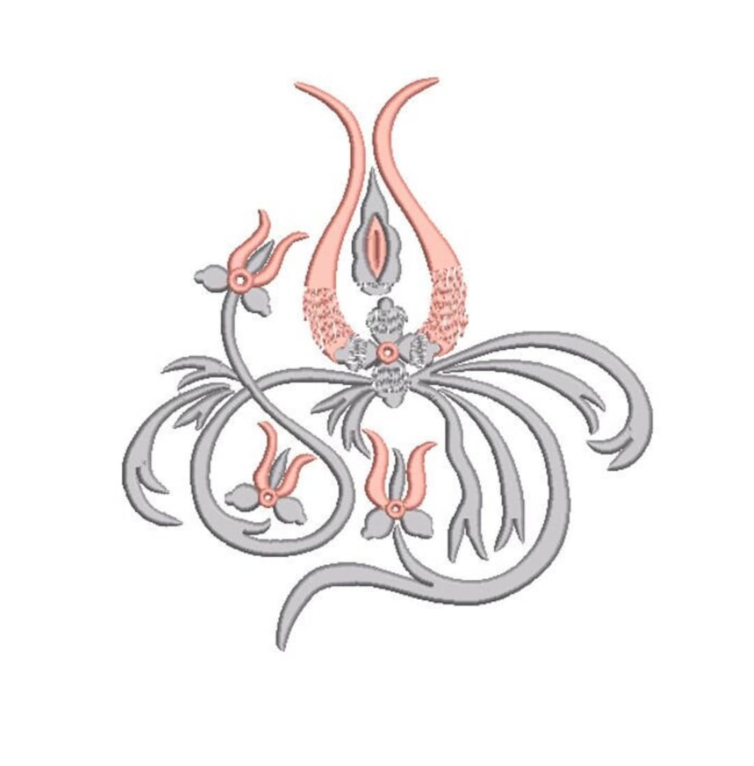 Tulip Flower Embroidery Design File - Etsy
