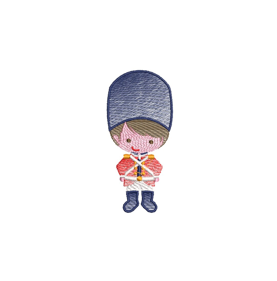 Cute Little Soldier: Embroidery Design File - Etsy