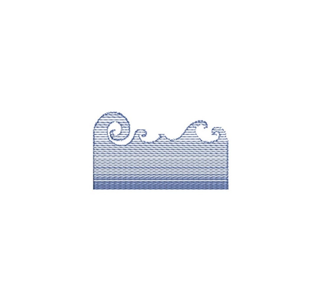 Sea Waves: Embroidery Design File - Etsy