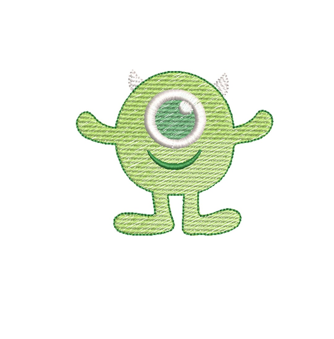 Monsters Inc Mike Embroidery Design File - Etsy
