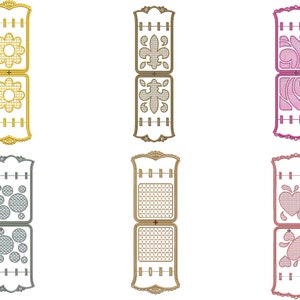 Rectangle Collection Bundle Embroidery Design Files - Etsy