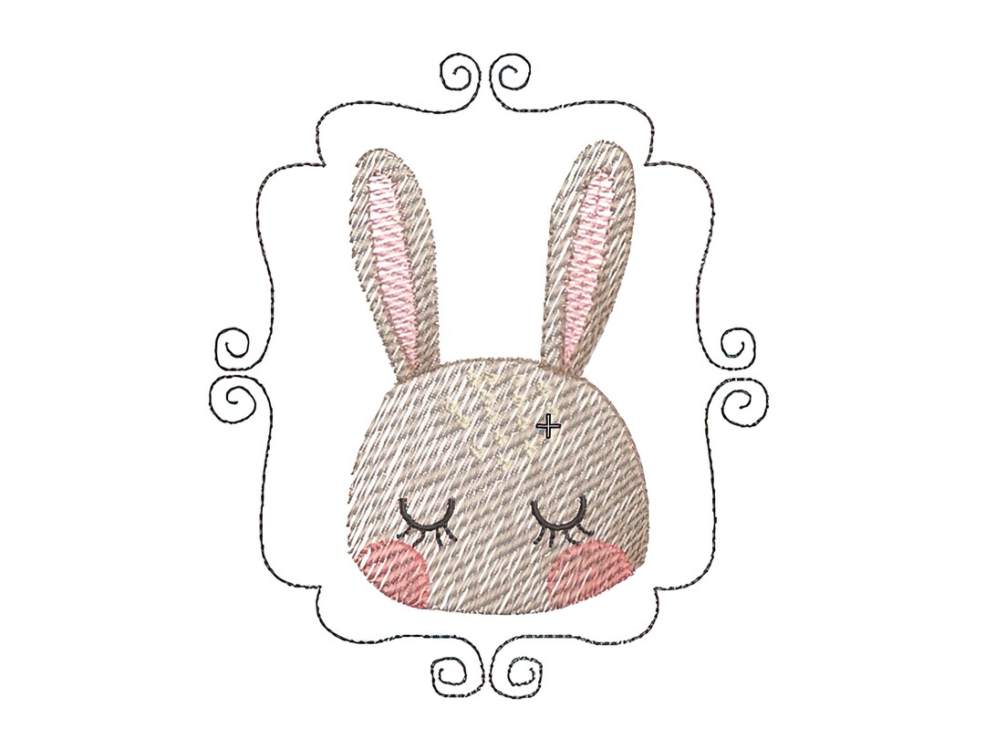 Rabbit1 Embroidery Design File - Etsy