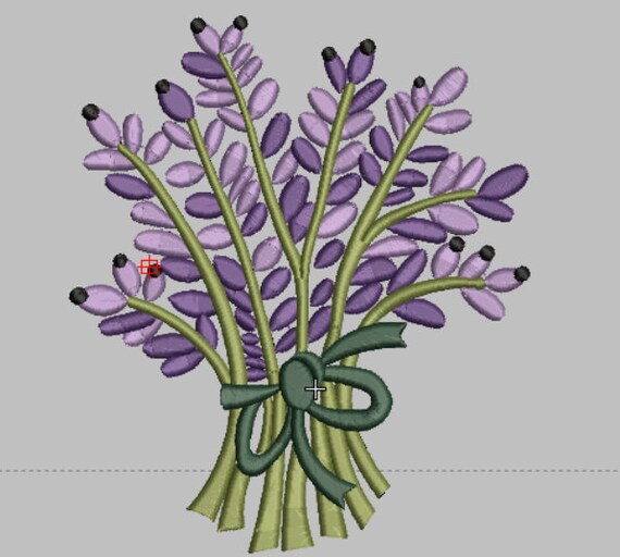 Lavender Embroidery Design File | Etsy