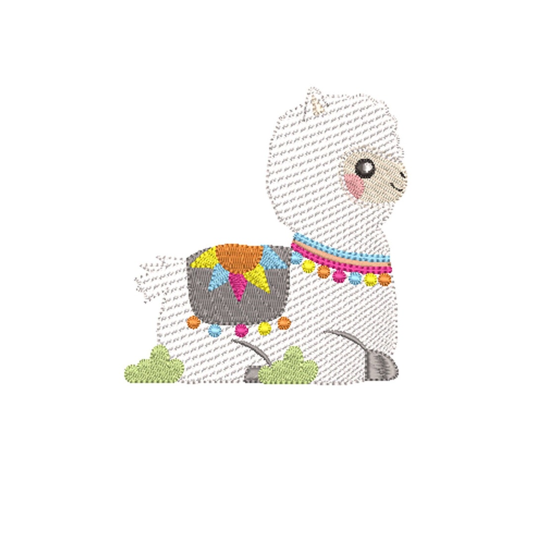 Lama Embroidery Design File - Etsy