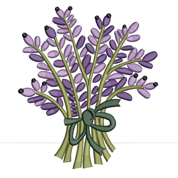 Lavender Machine Embroidery Design - Etsy